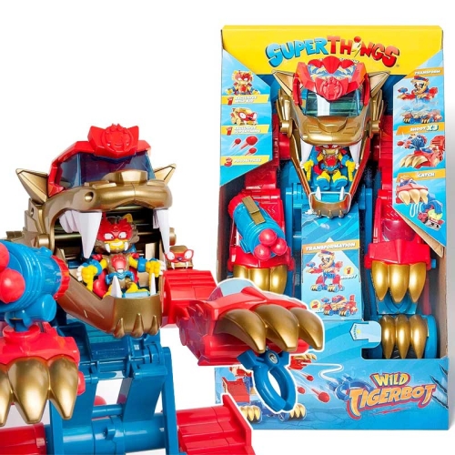 SUPERTHINGS ZINGS WILD TIGERBOT - DUŻY ROBOT TRANSFORMER Kraina Zabawek ...