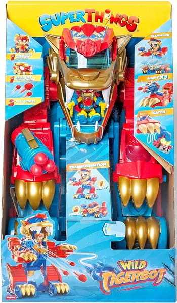 SUPERTHINGS ZINGS WILD TIGERBOT - DUŻY ROBOT TRANSFORMER Kraina Zabawek ...
